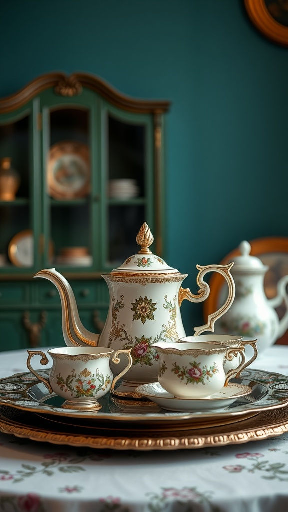 Chairman office interior - Why is an antique tea set so priceless?